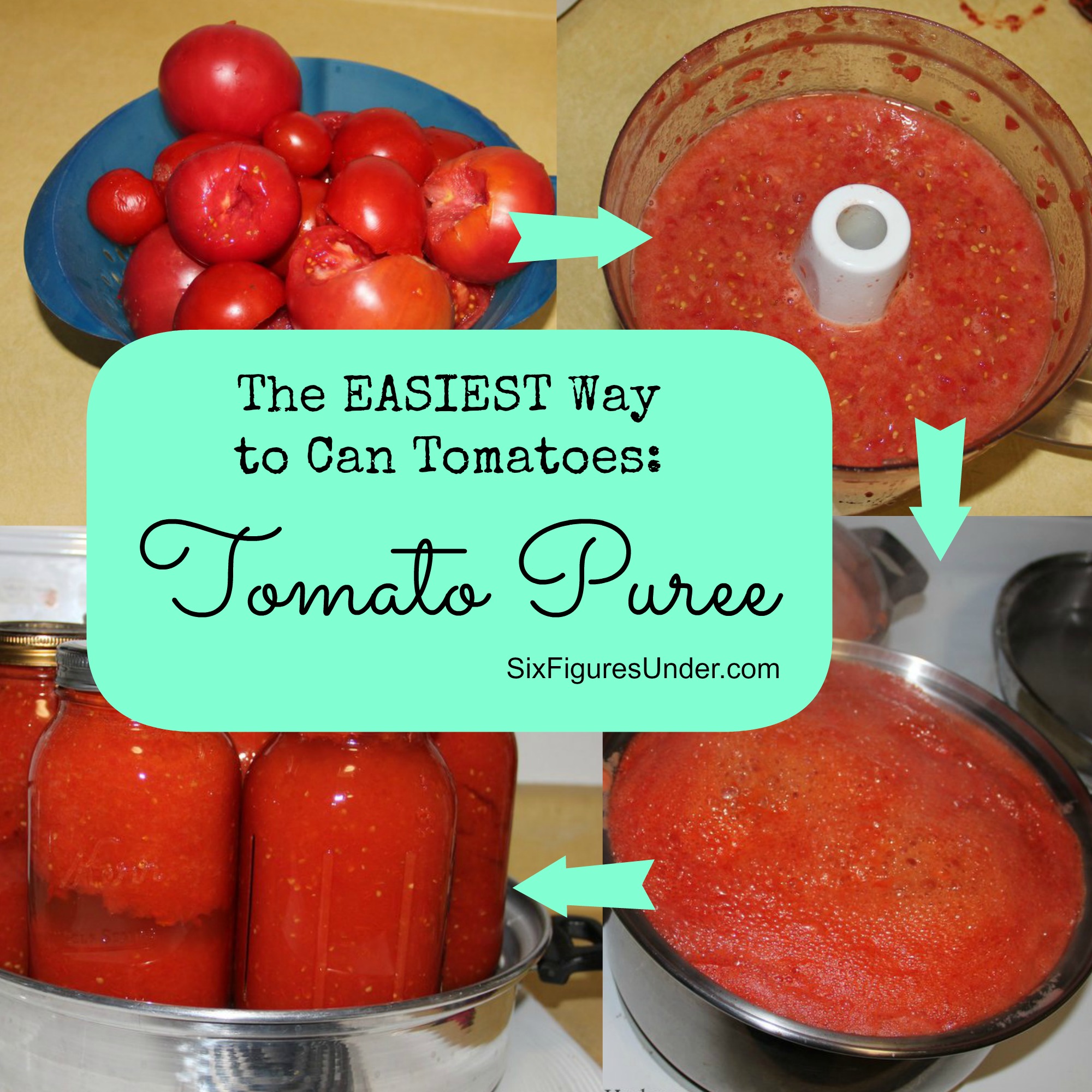 The Best Way To Can Tomatoes Tomato Puree Six Figures Under