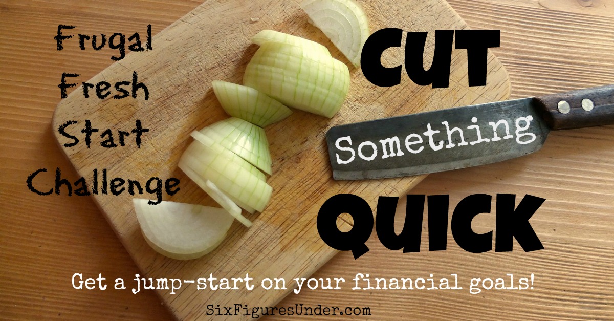 Cut Something Quick!- Frugal Fresh Start- Day 2 - Six Figures Under