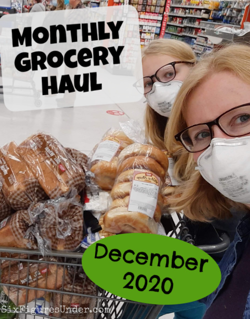 December 2020 Monthly Grocery Haul - Six Figures Under